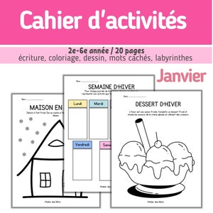 French Activity Pack for Kids Instant Download New Year and Winter ...