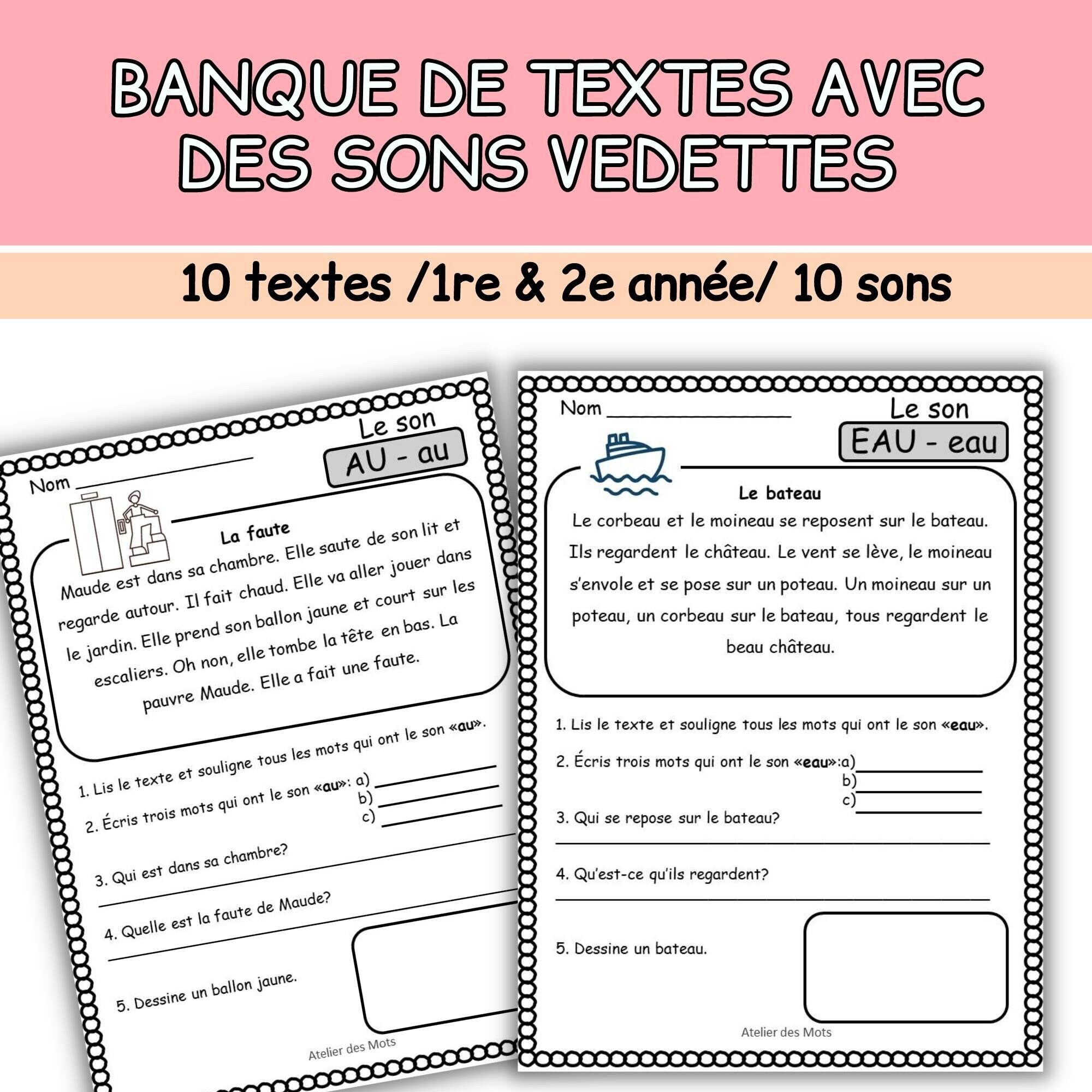 Decodable Phonics Reading Passages French Sounds French - Etsy