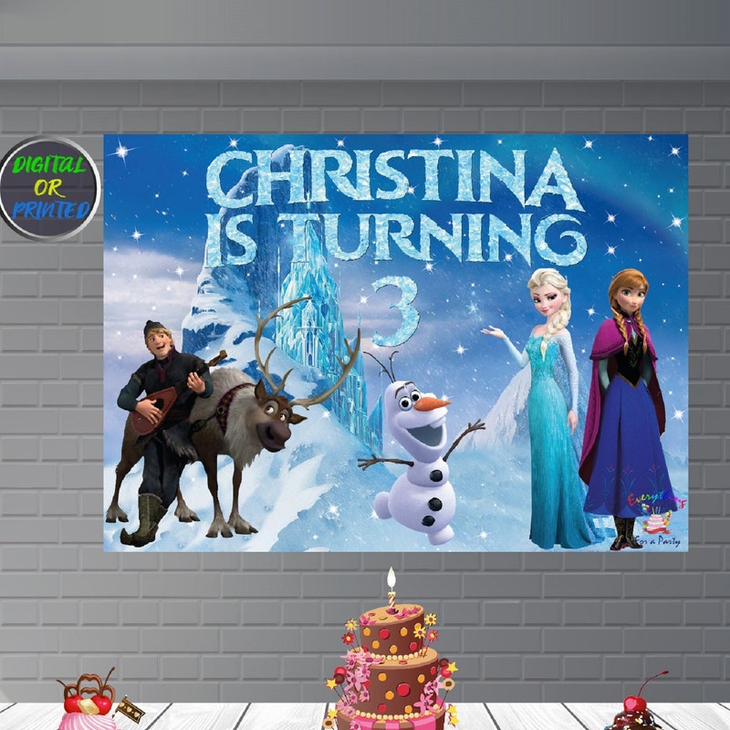 Frozen Backdrops for Birthday - Etsy