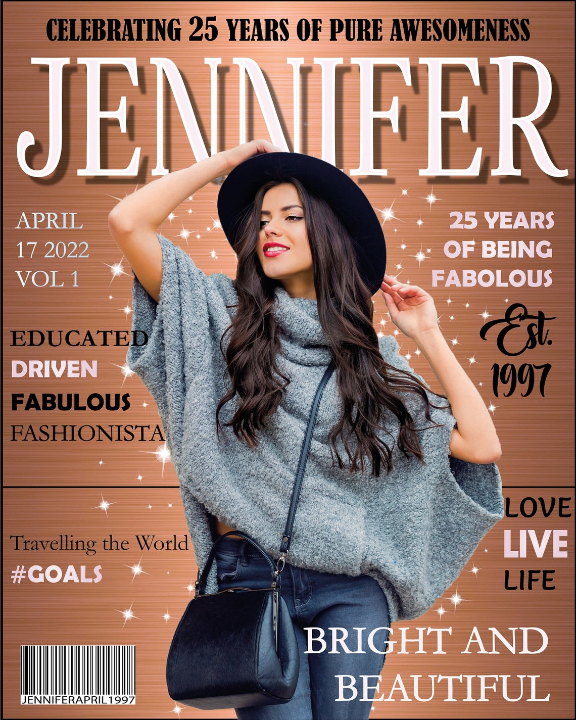 Custom Magazine Cover Backdrop 30th Birthday Step and Repeat - Etsy