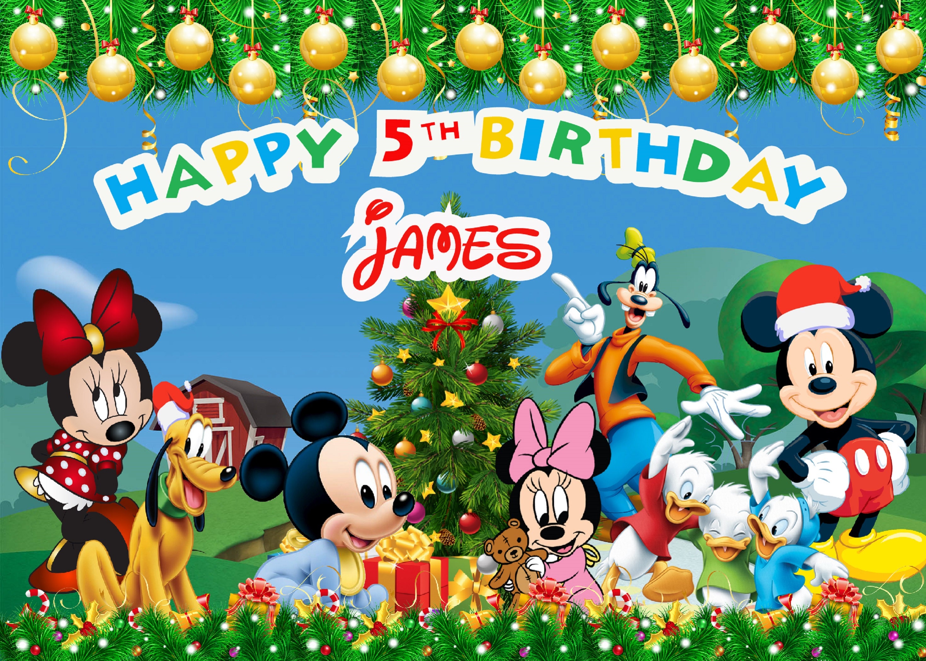 Personalize Backdrop Mickey Mouse Party Decoration Ideas - Etsy