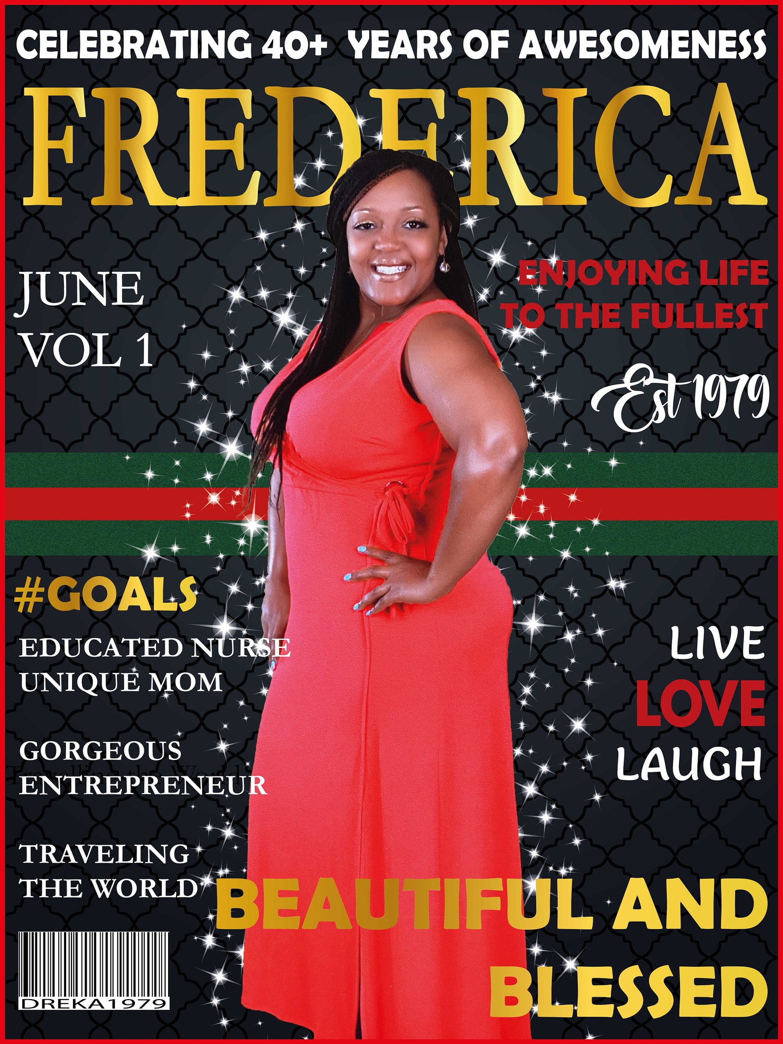 Magazine Cover Birthday Banner Custom Step and Repeat Womens - Etsy