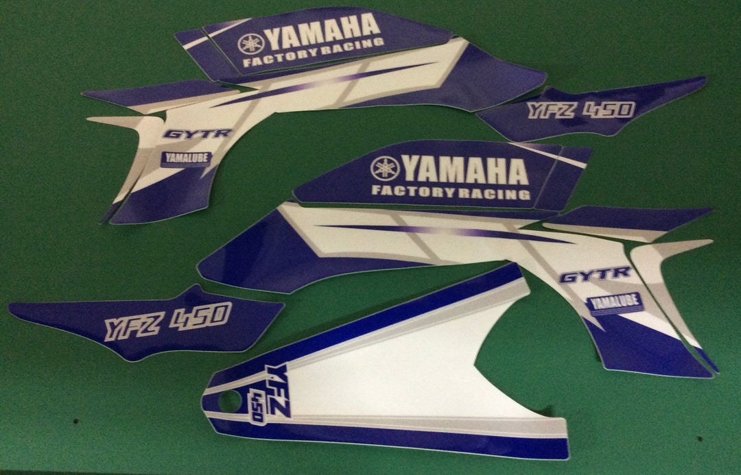 Graphic Kit for 2003-2008 Yamaha YFZ450 YFZ 450 Blue Trim Kit - Etsy