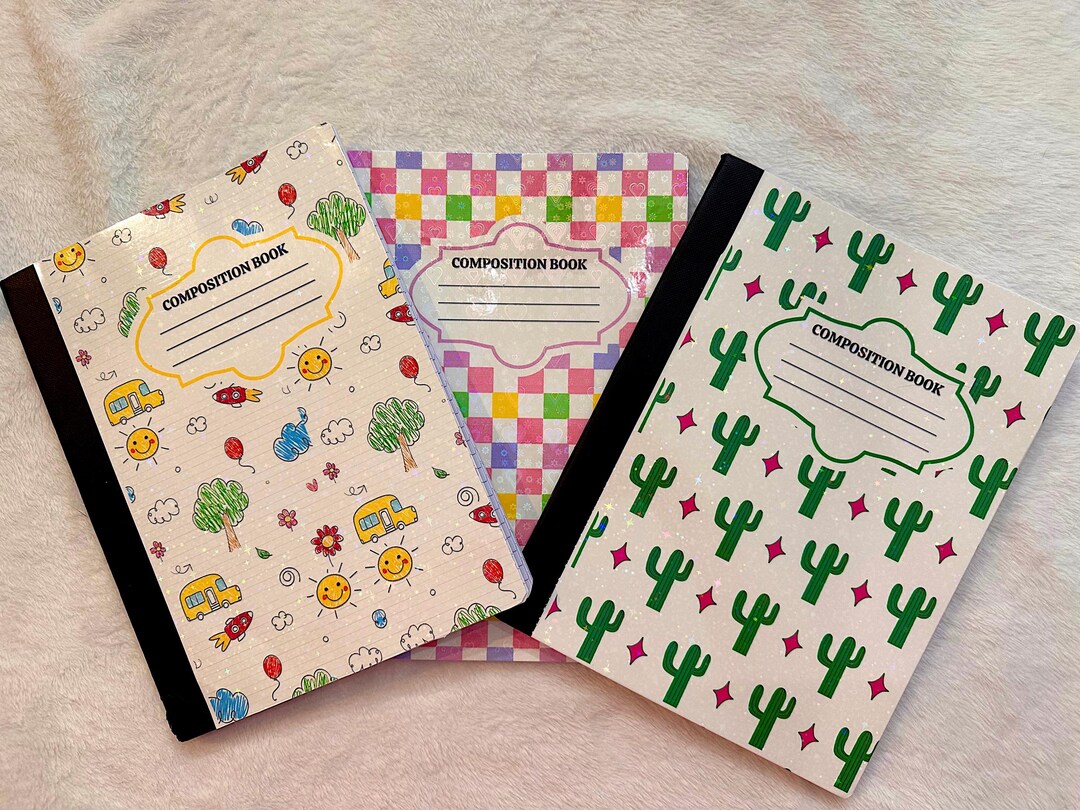 Personalized Composition Journal • Custom Glitter Notebook ...