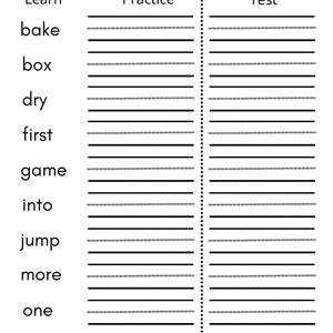 8 Printable First Grade Spelling - Writing - Worksheets - Etsy