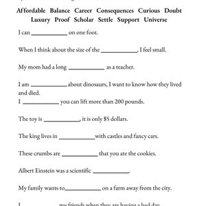 Second Grade Vocabulary Worksheets With Definitions-sentence Writing ...