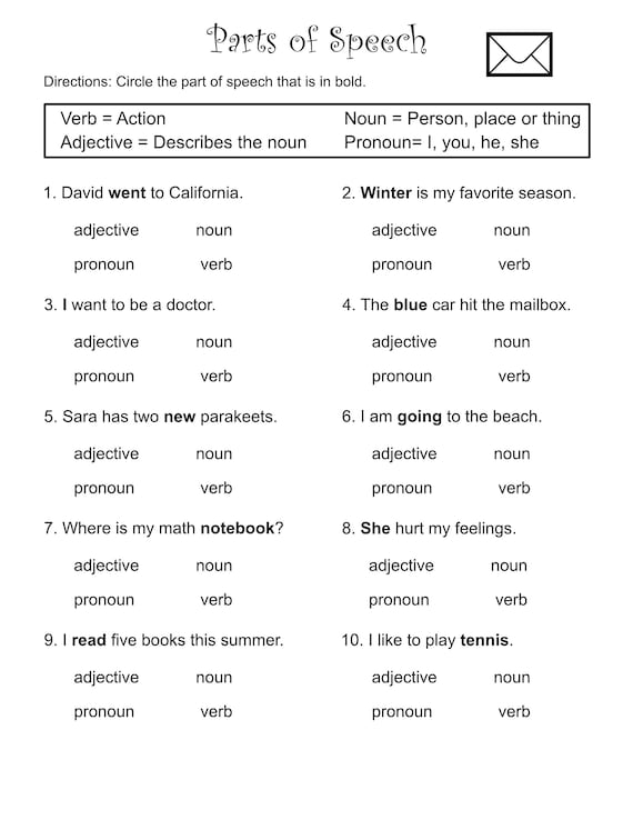 Use It Two Ways Printable Nouns and Verbs Worksheet🥉 Desfrute de uma ...