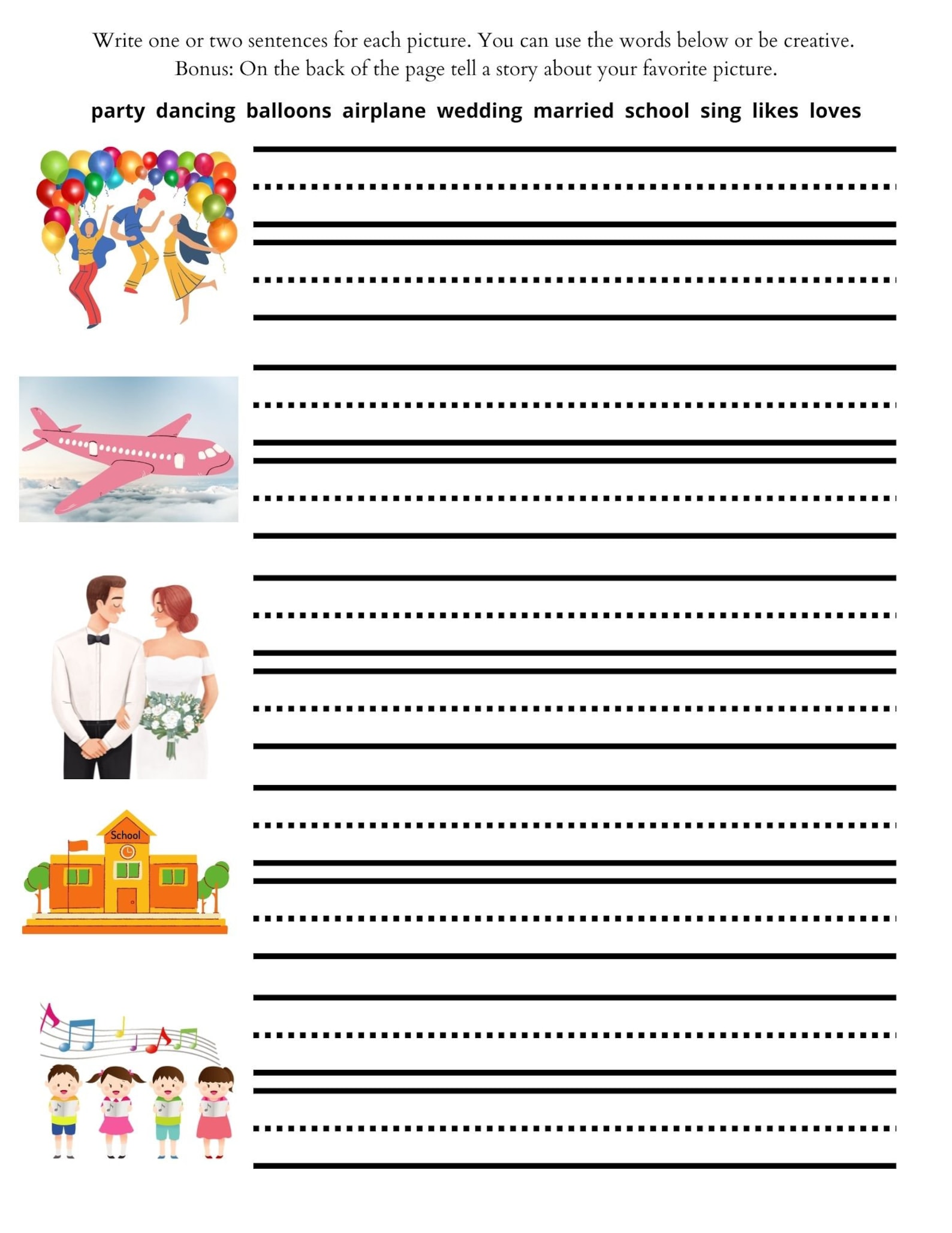 Creative Sentence Writing Picture Prompts-1st Through 3rd Grade-writing ...