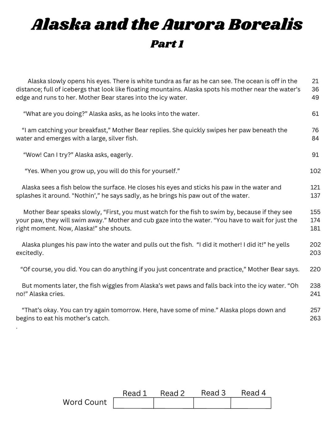 1st Through 4th Grade Reading Fluency and Comprehension Worksheets - Etsy