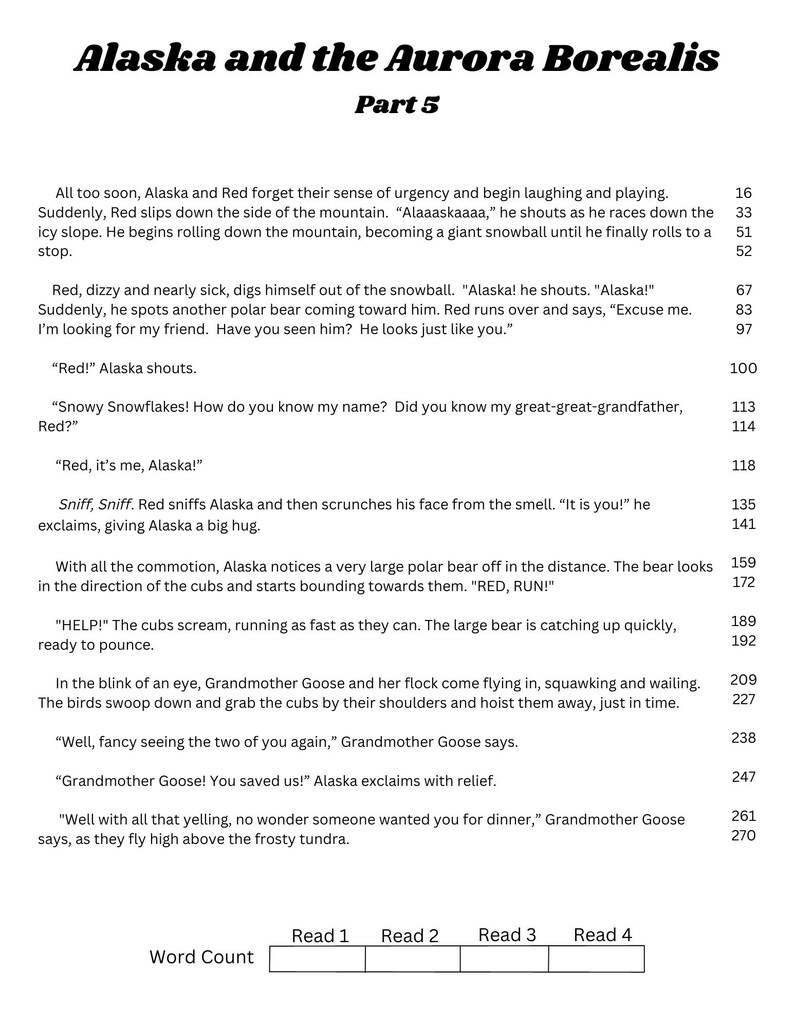 1st Through 4th Grade Reading Fluency and Comprehension Worksheets - Etsy