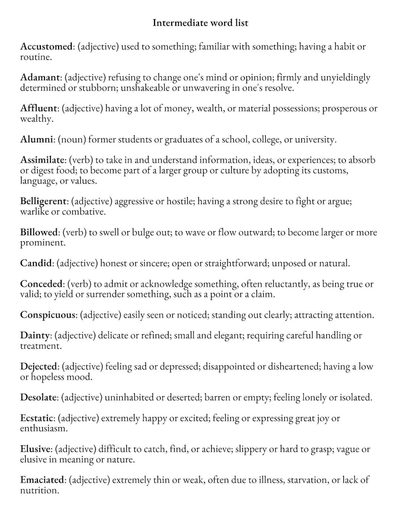 Context Clues Intermediate Level - Grades 6-8 - Middle School ...