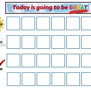 Printable Kids Daily Responsibilities Chart, Daily Routine, Chore Chart ...