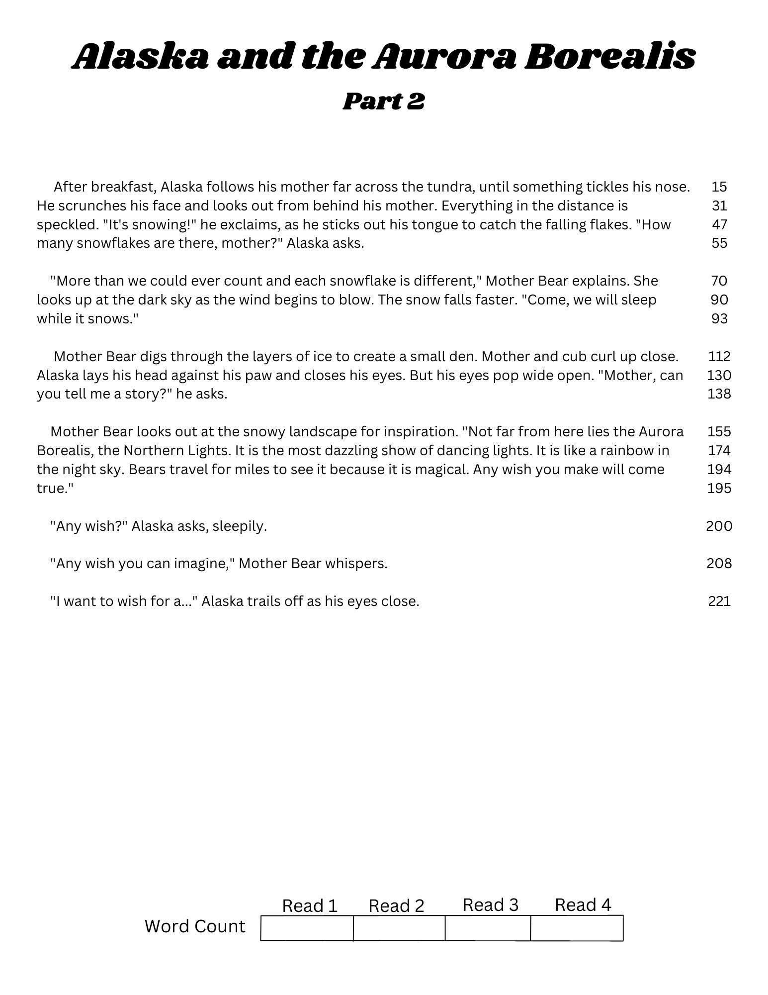 1st Through 4th Grade Reading Fluency and Comprehension Worksheets - Etsy