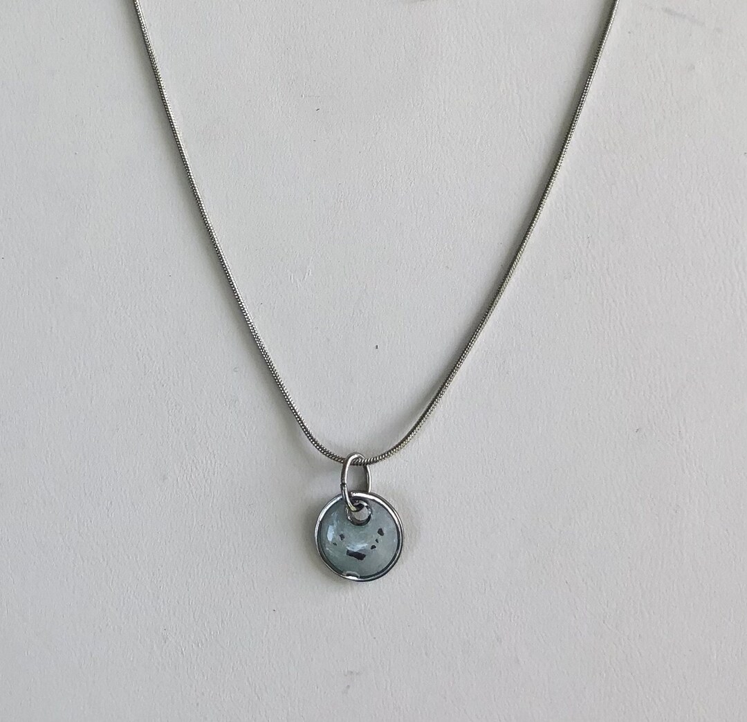 Real Lunar Meteorite Pieces in Resin, Blue "full Moon" Design, 18 Inch ...