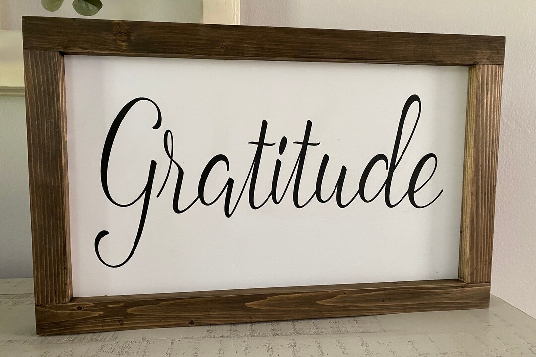 GRATTITUDE Decor Sign 2.0 - Etsy