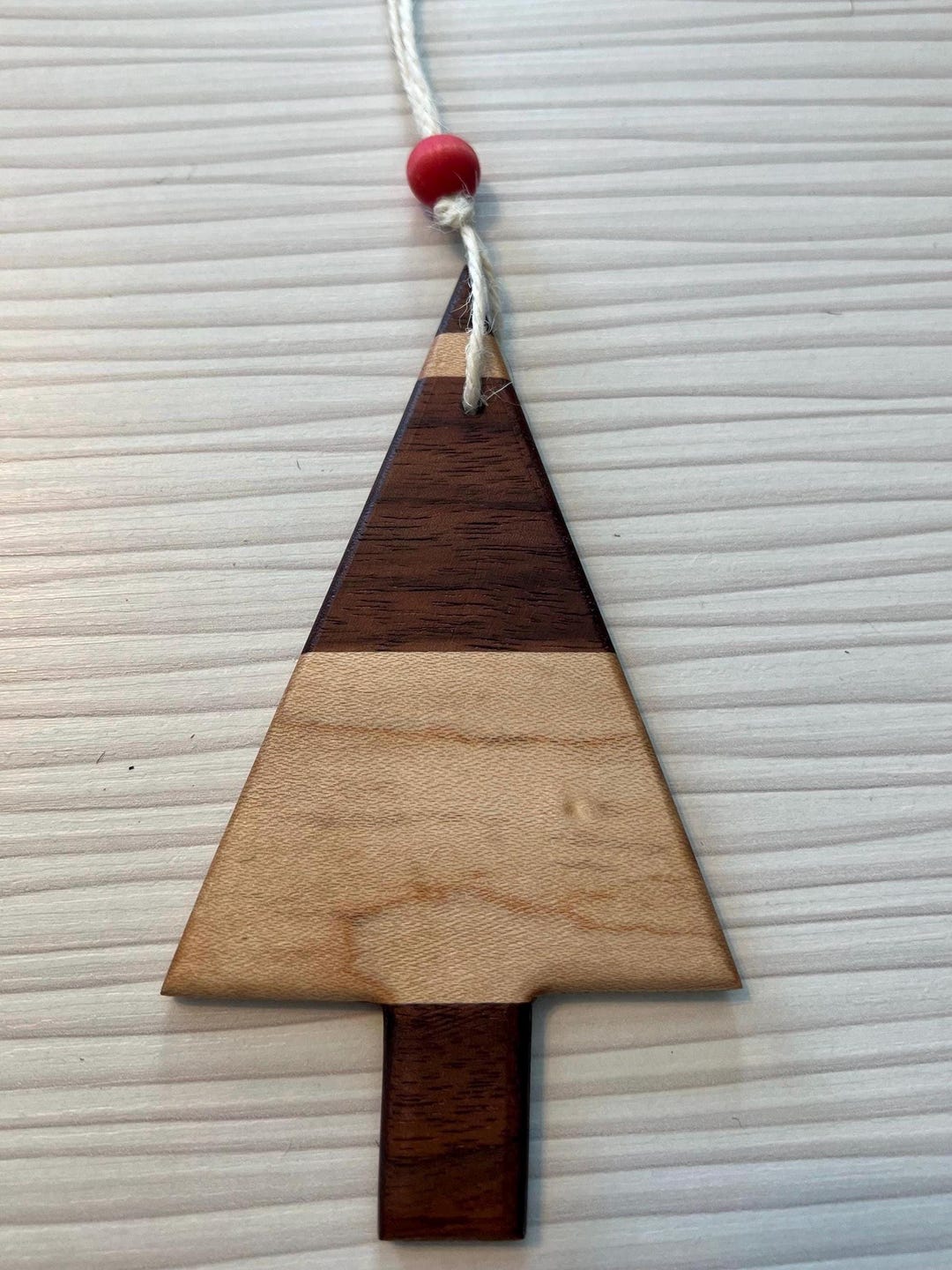 Maple/walnut Christmas Tree Ornament - Etsy