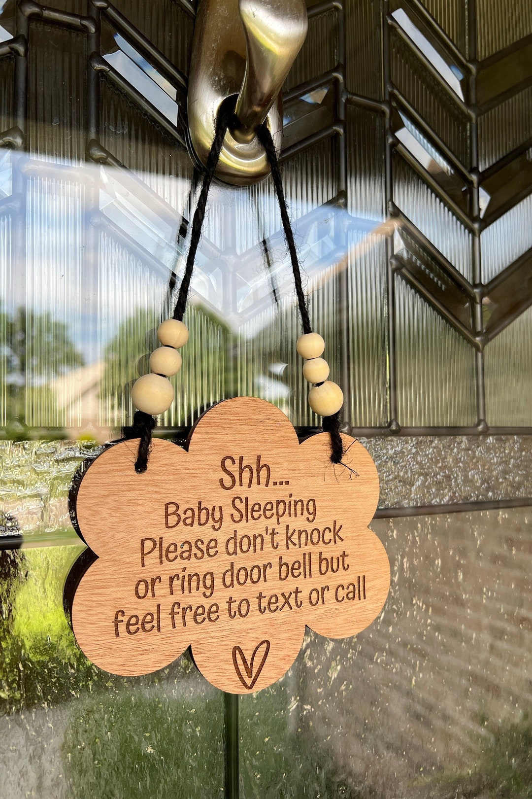 SHHHH Baby Sleeping Door Sign - Etsy