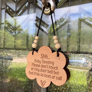 SHHHH Baby Sleeping Door Sign - Etsy