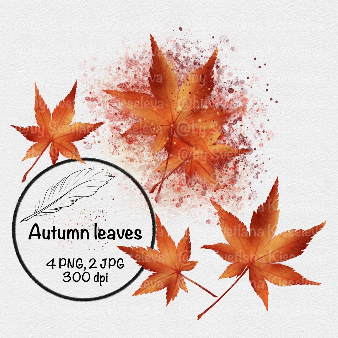 Autumn Leaves, Sublimation Design, Autumn, Maple, Maple Leaf ...