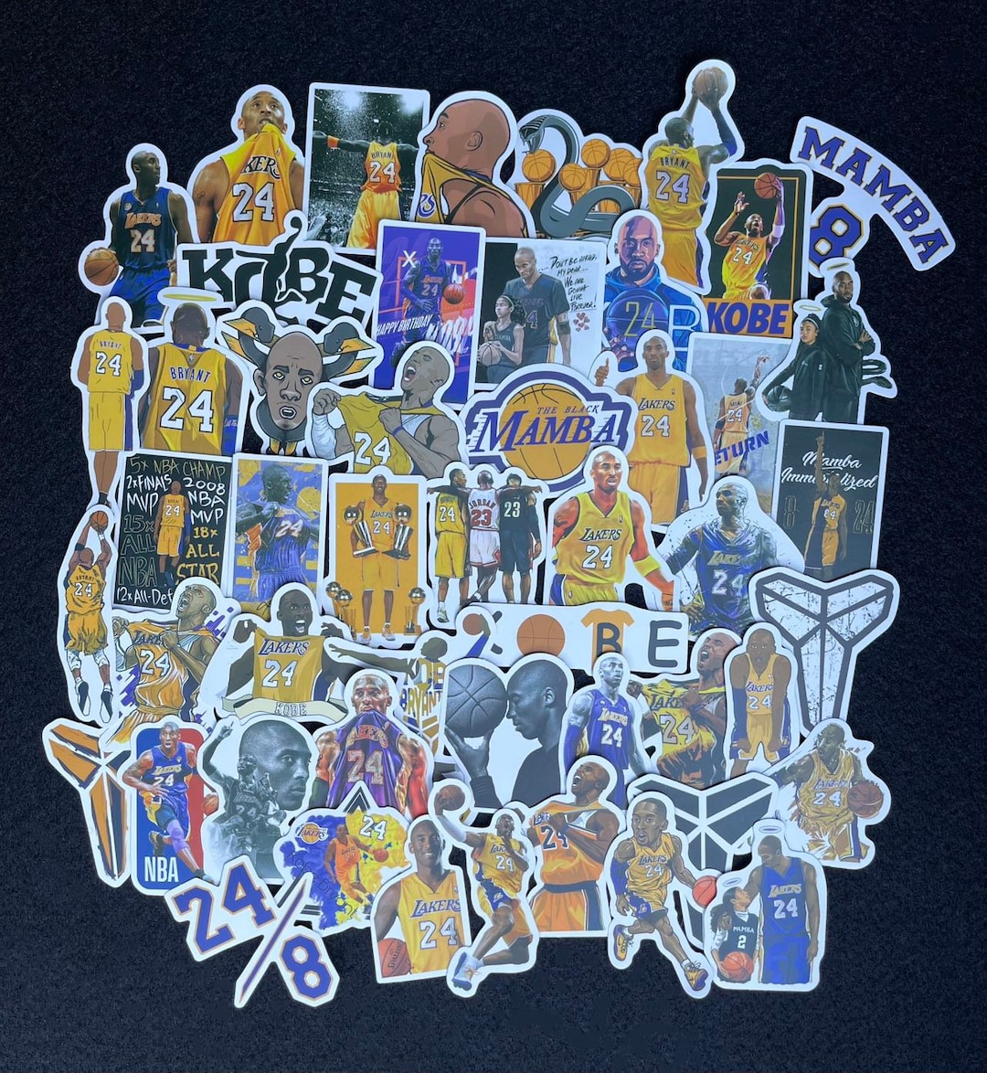 50 Kobe Bryant Sticker Pack - Etsy