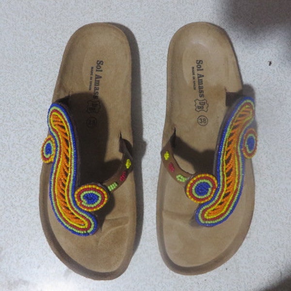 Beaded Slippers - Etsy