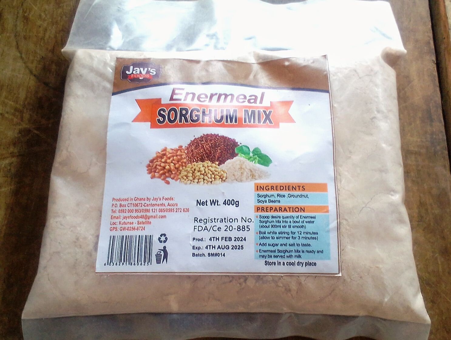 Sorghum Mix, Sorghum Mix 400g, Sorghum Porridge, Sorghum Rice Groundnut ...