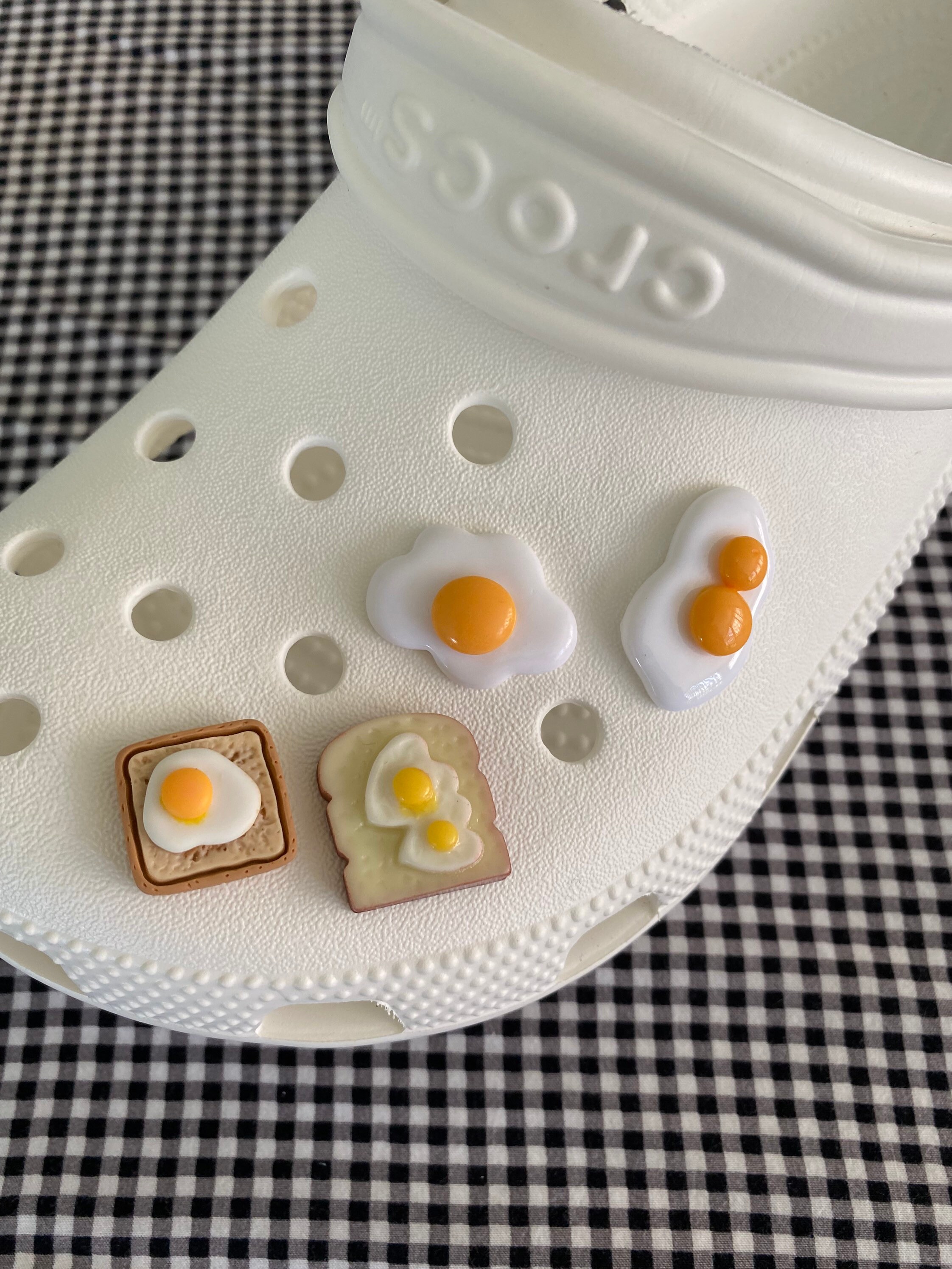 Croc Shoe Charms Eggs Eggs on Toast - Etsy
