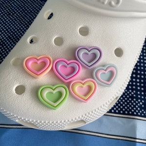 Croc Shoe Charms Groovy Heart - Etsy