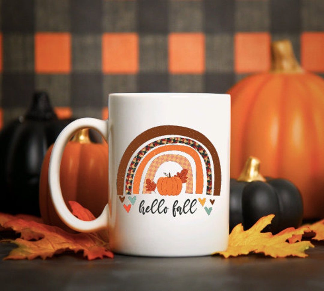 Boho Fall Mug, Boho Rainbow, Fall Coffee Mug, Fall Gift, Its Fall Yall ...