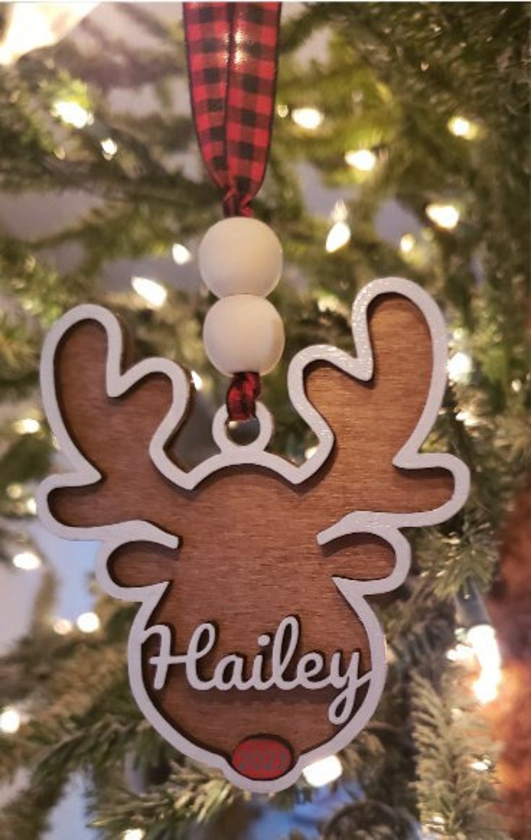 Personalized Reindeer Ornament | Custom Reindeer Ornaments ...