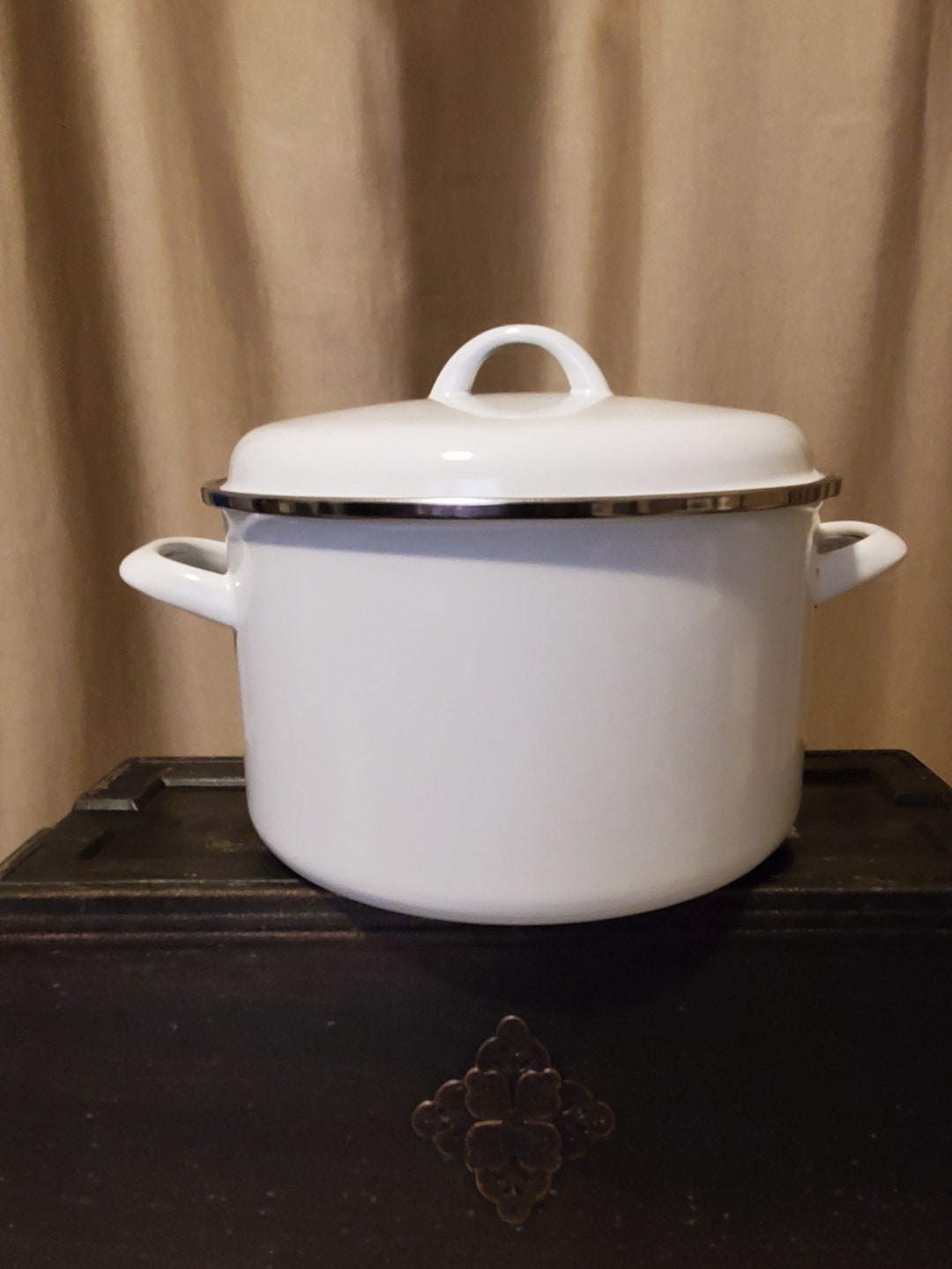 6 Quart Stock Pot White-new - Etsy