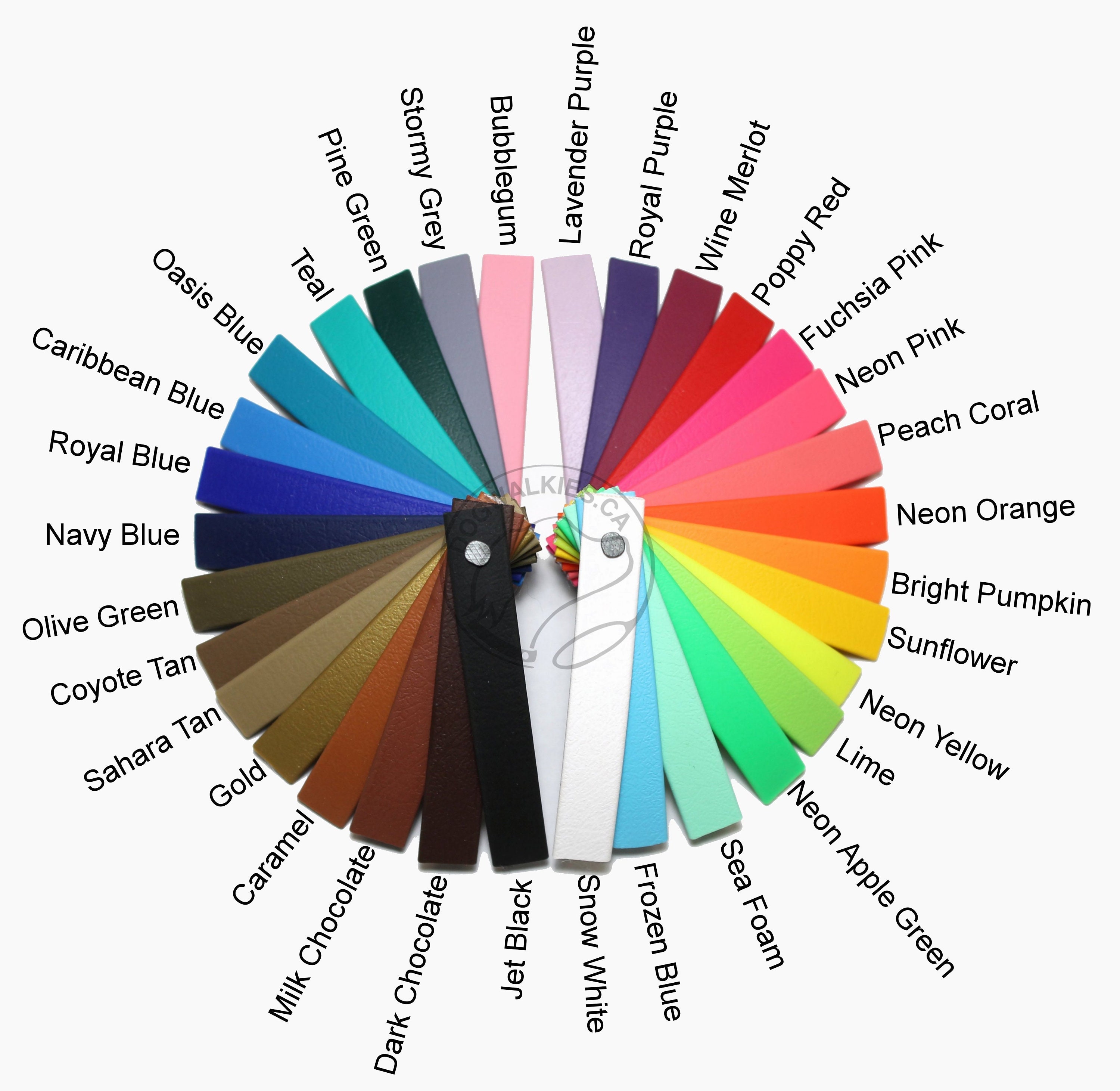 Sample Colour Pack Vegan Leather Genuine Biothane Webbing - Etsy Australia