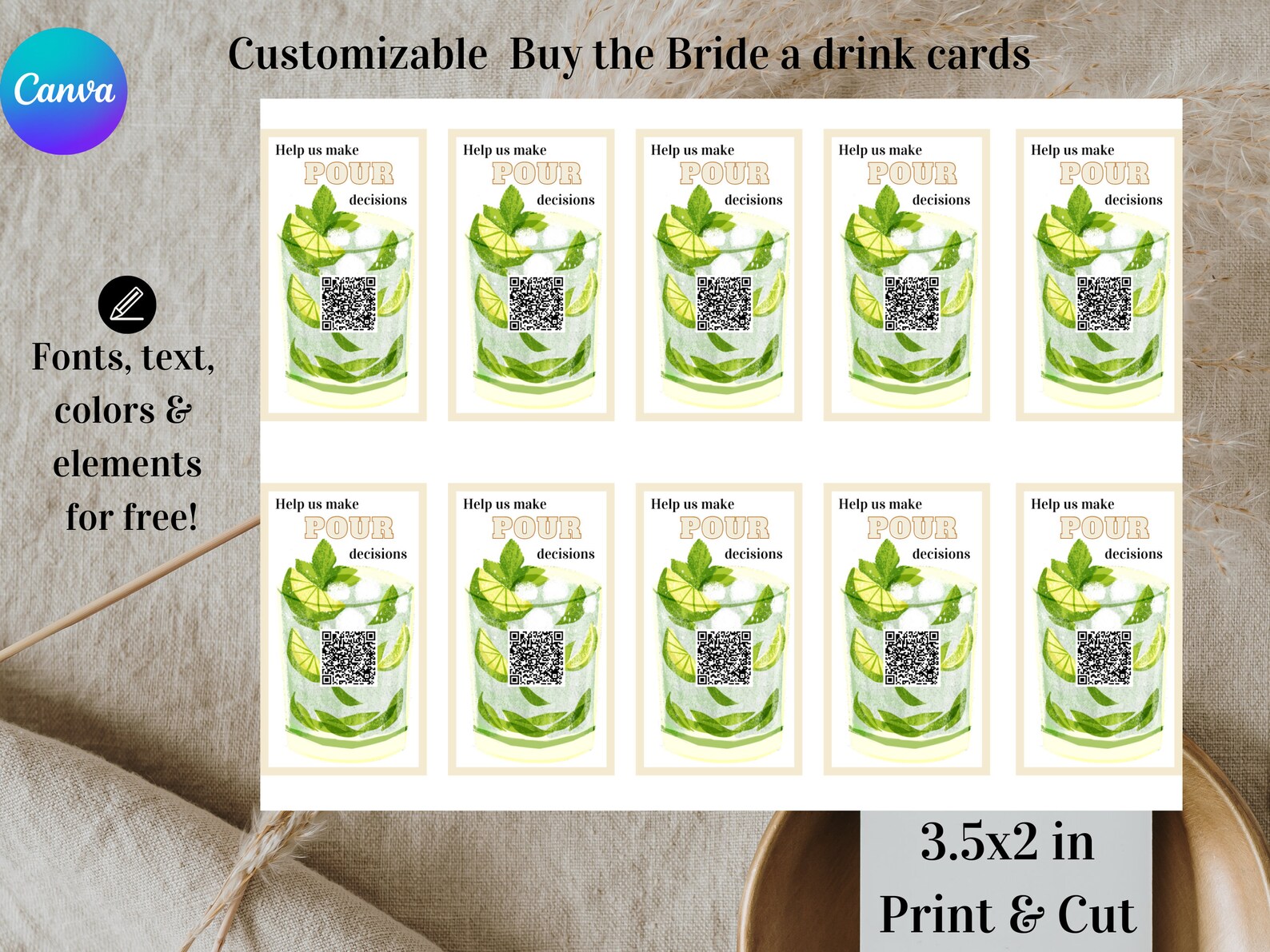 Buy the Bride a Drink Template Bachelorette Venmo Download - Etsy