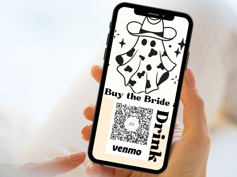 Buy the Bride a Drink Venmo QR Code Buy the Bride - Etsy