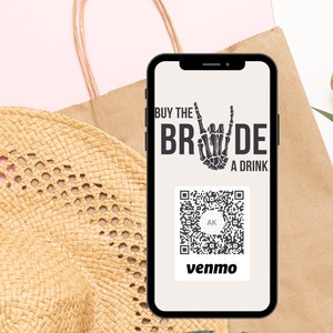 Buy the Bride a Drink Venmo QR Code Buy the Bride - Etsy
