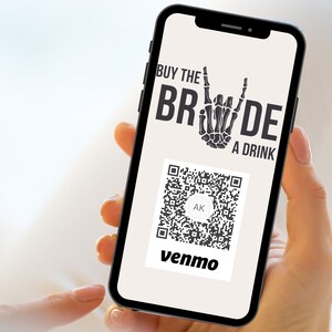 Buy the Bride a Drink Venmo QR Code Buy the Bride - Etsy