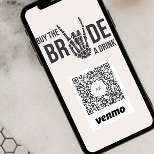 Buy the Bride a Drink Venmo QR Code Buy the Bride - Etsy