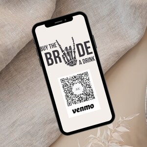 Buy the Bride a Drink Venmo QR Code Buy the Bride - Etsy