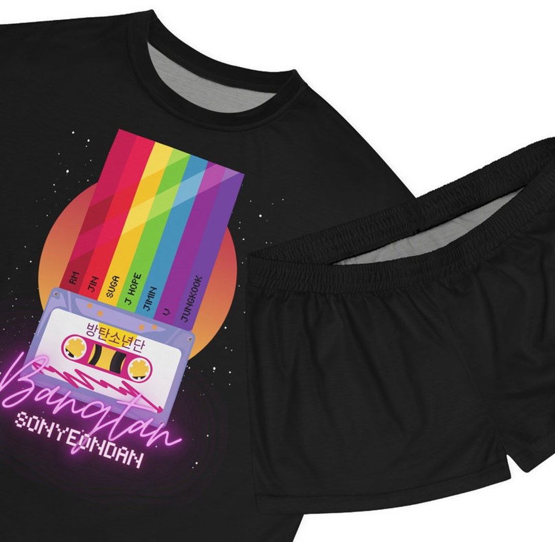 BTS Pajama Set BTS Merch unofficial Ot7 Bts Aesthetic 80's Retro ...