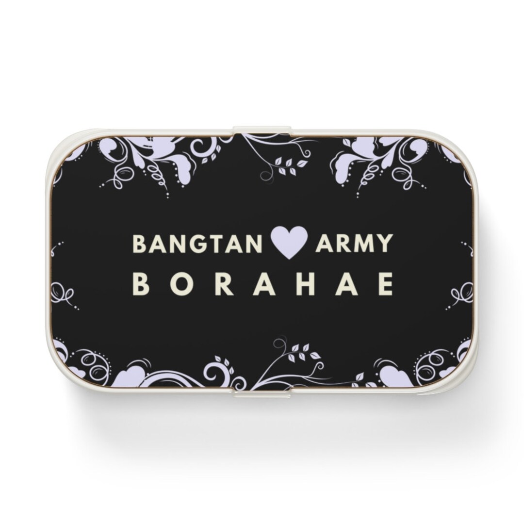 BTS Bento Box Army Bangtan Borahae Bento Box BTS Lunch Accessories ...