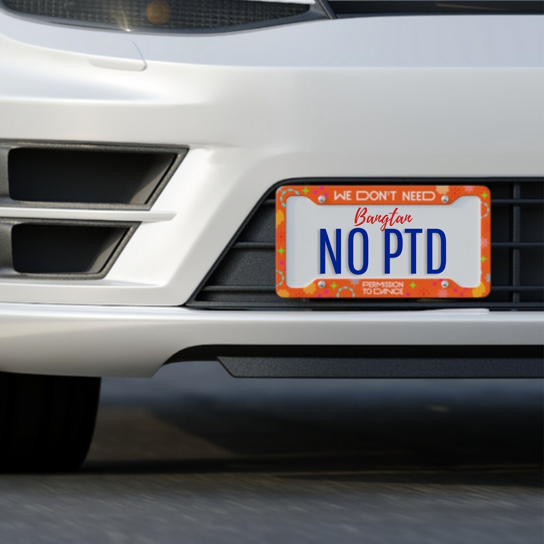Permission to Dance License Plate Frame BTS License Plate - Etsy