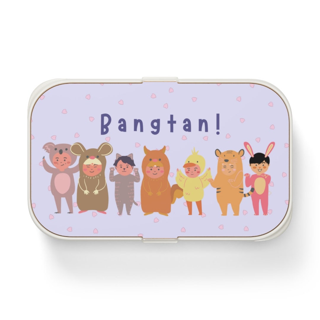 BTS Bento Box Bangtan Animals Bento Box BTS Lunch Accessories Pastel ...