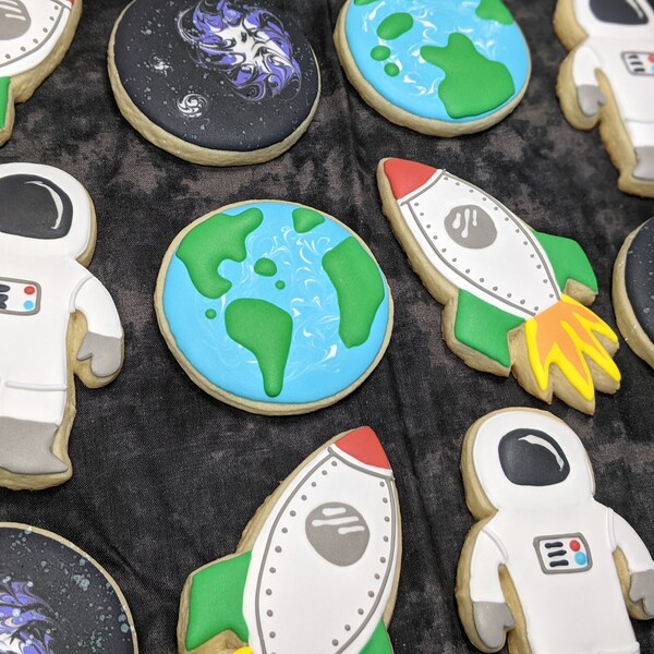 Outer Space Cookie - Etsy