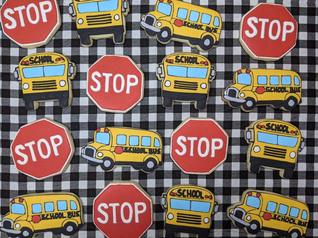 School Bus Driver Cookies 1 Dozen - Etsy