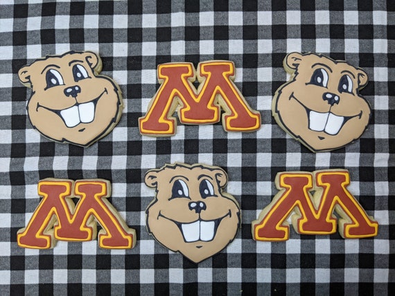 Minnesota Gopher Cookes 1 Dozen - Etsy
