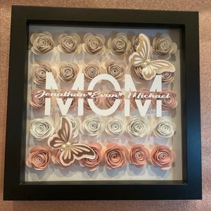 Personalize Rose Shadow Box - Etsy