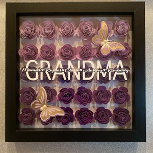 Personalize Rose Shadow Box - Etsy