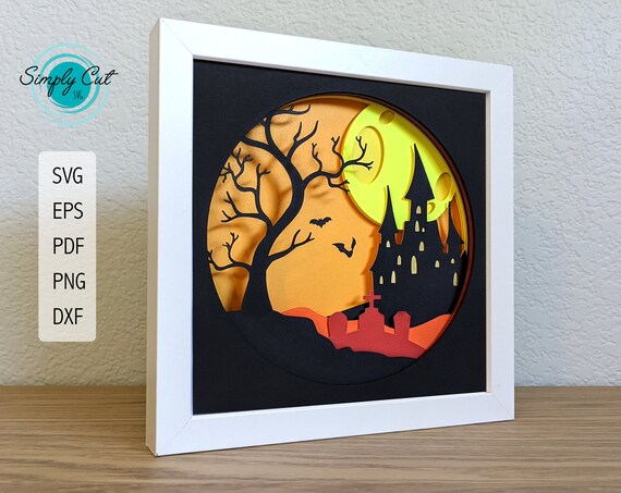 3D Spooky and Fun Halloween Shadow Box Halloween Clipart - Etsy