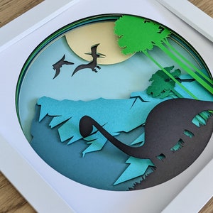 3D Dinosaur Shadow Box Nursery Dino Decor Clipart Dinosaur - Etsy