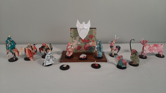 Washi Paper Origami Nativity Scene With Bases - Etsy